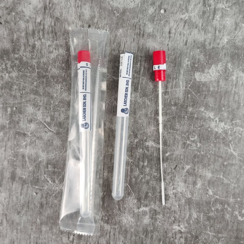 Nasopharyngeal Flocked Swab, in PP tube, capped & labelled - Labchem ...