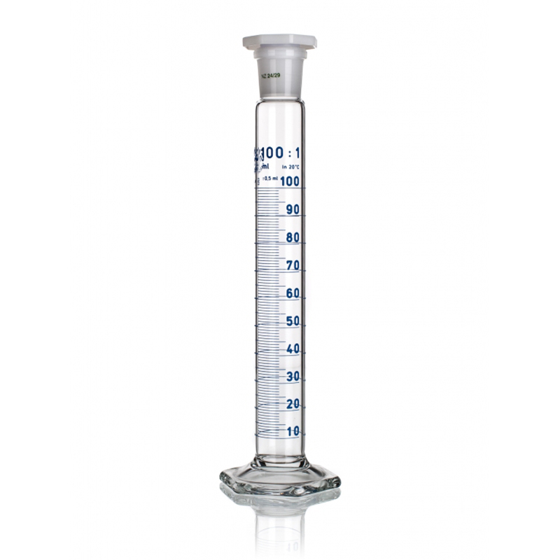Cylinder, measuring, with plastic stopper, tall form,Class A - Labchem ...
