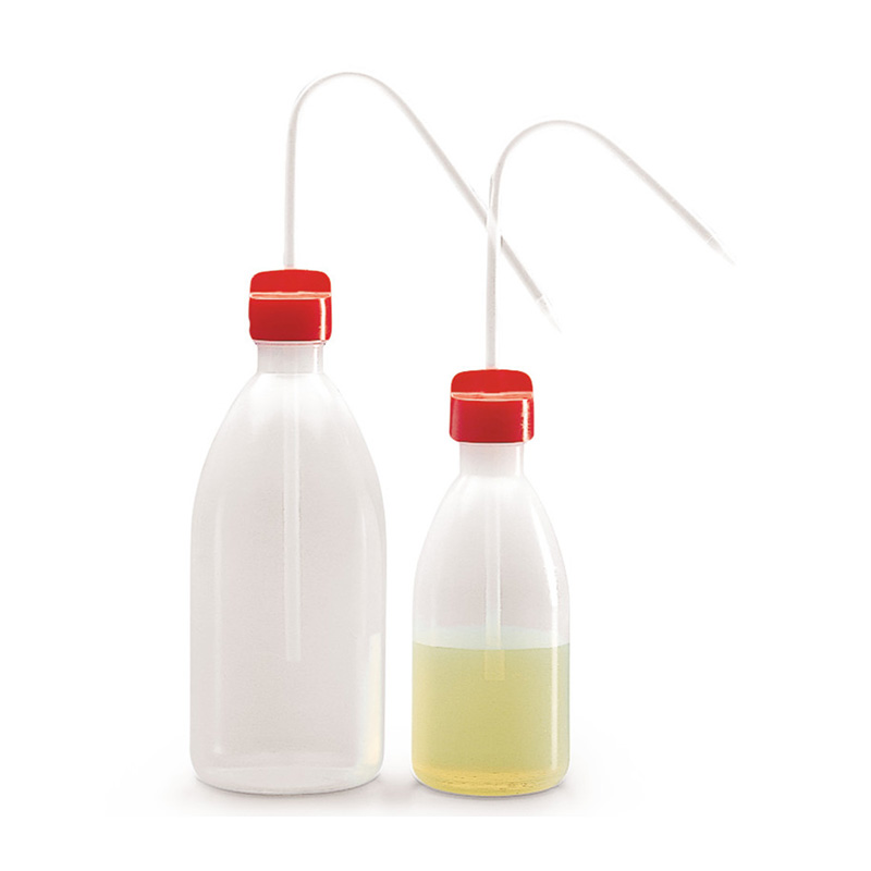 Wash bottle, polythene (pe), red cap - Labchem Catalog