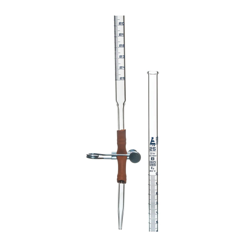 Burette, with pinch valve connection, Class B - Labchem Catalog