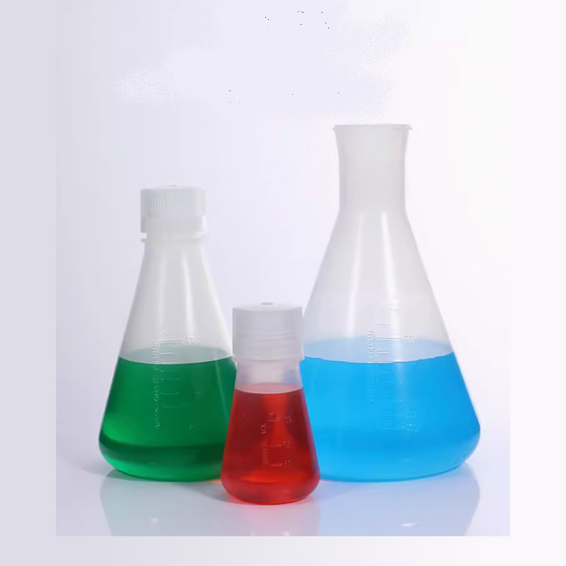 Plastic Conical Flask, polypropylene, with screw cap - Labchem Catalog