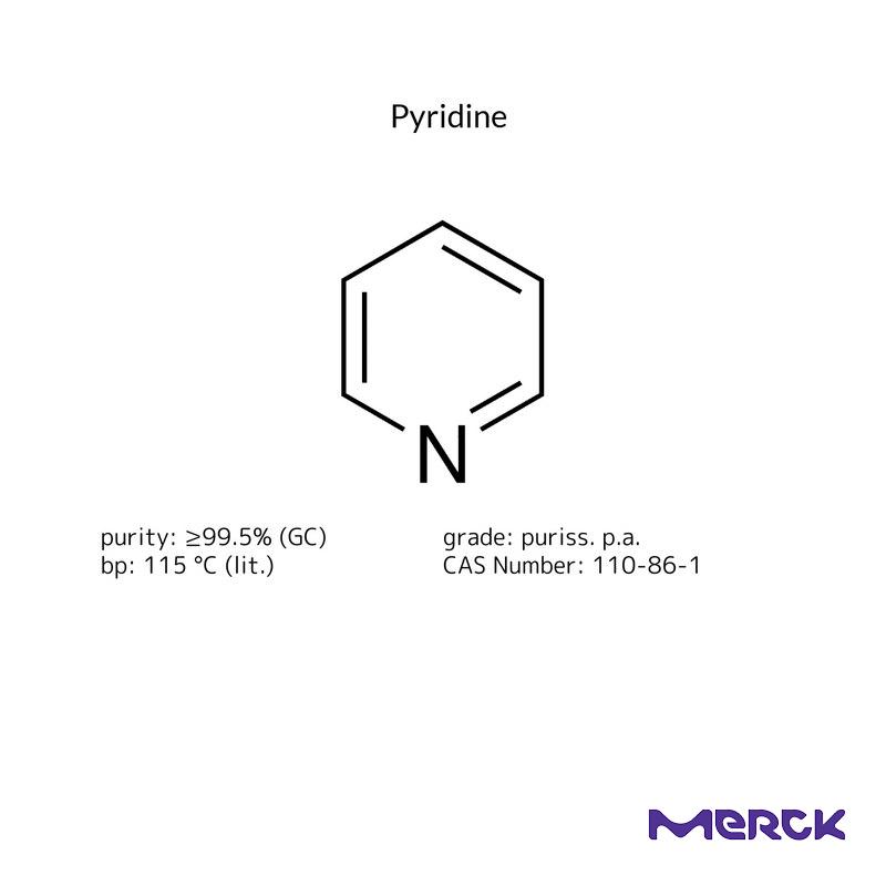 Pyridine puriss. p.a., ACS reagent, reag. Ph. Eur., ≥99.5% (GC ...