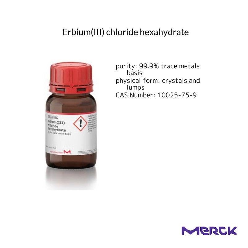 Erbium(III) chloride hexahydrate 99.9% trace metals basis - Labchem Catalog